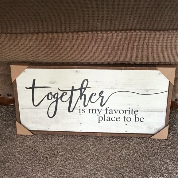 The Spring Shop | Wall Decor | Nwt Loving Together Sign | Poshmark